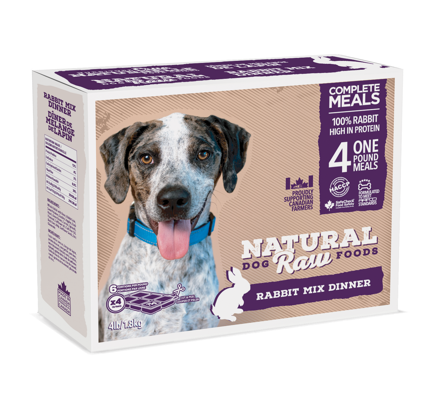 Natural Raw Rabbit Dinner 4lbs | The RAW Company